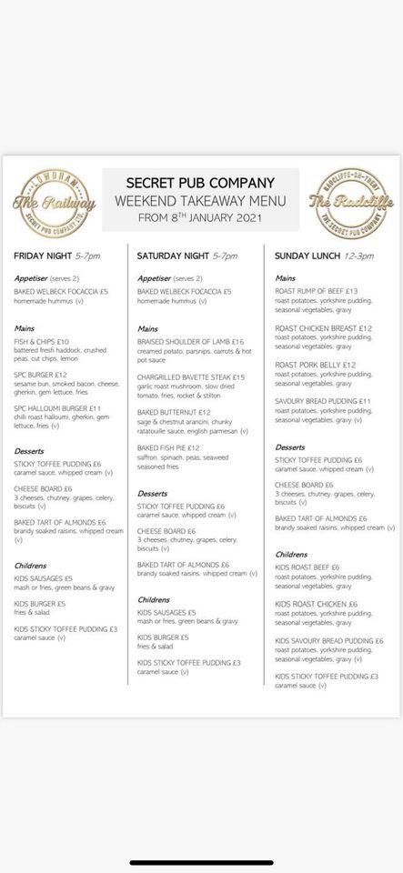Menu at The Railway Lowdham pub & bar, Lowdham