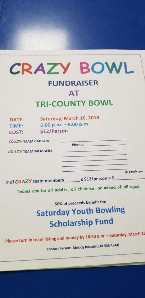 Menu at Tri-County Bowl pub & bar, Jerseyville