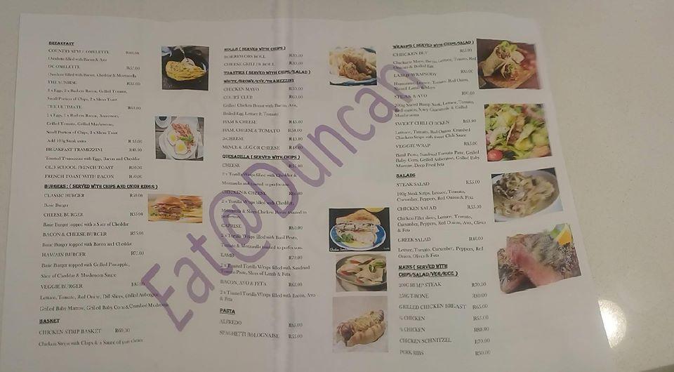 Menu at Eat @ Duncan Court restaurant, Pretoria