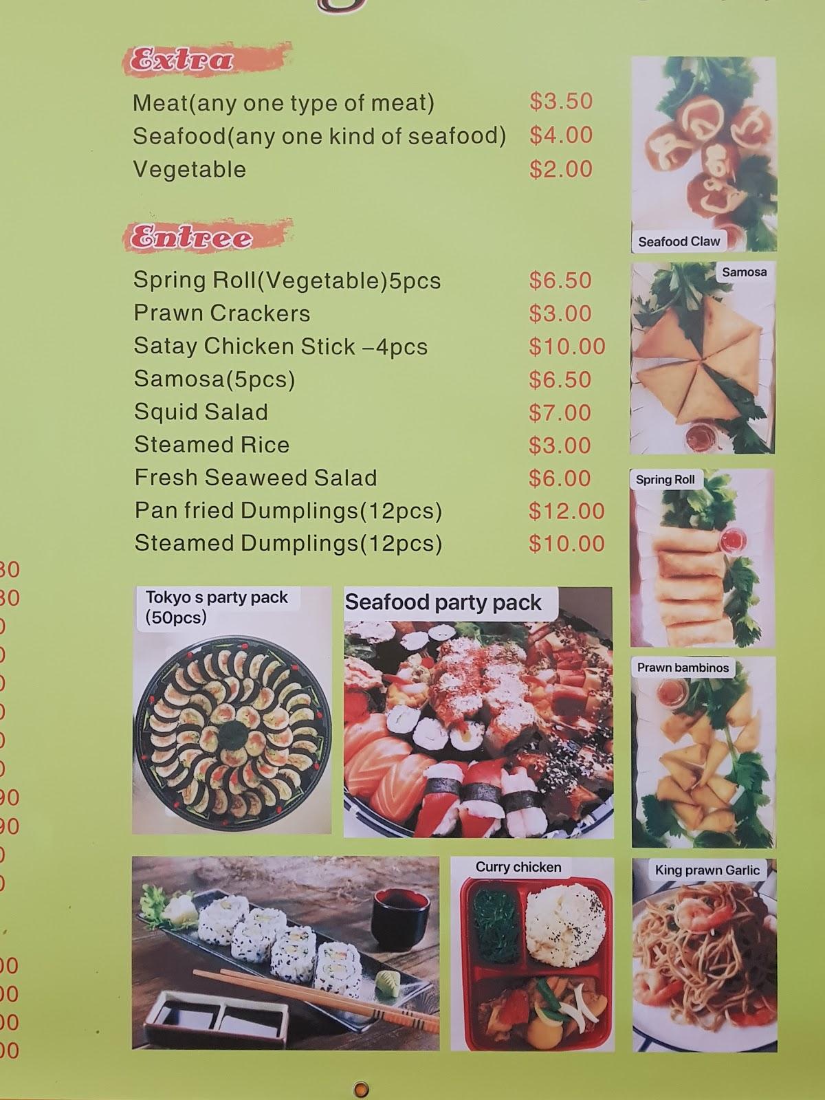 Menu at Xing's Kitchen restaurant, Kalgoorlie