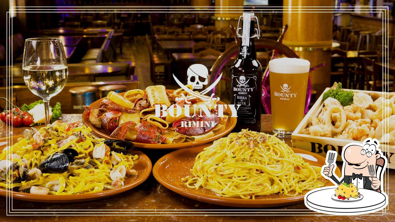 Bounty pizzeria, Rimini, Via la Strada 6 Lungomare di Rimini - Menu e ...