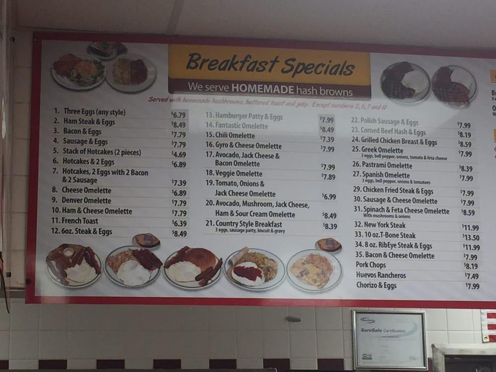 Menu at Goody's Cafe Thousand Palms, Thousand Palms, Varner Rd