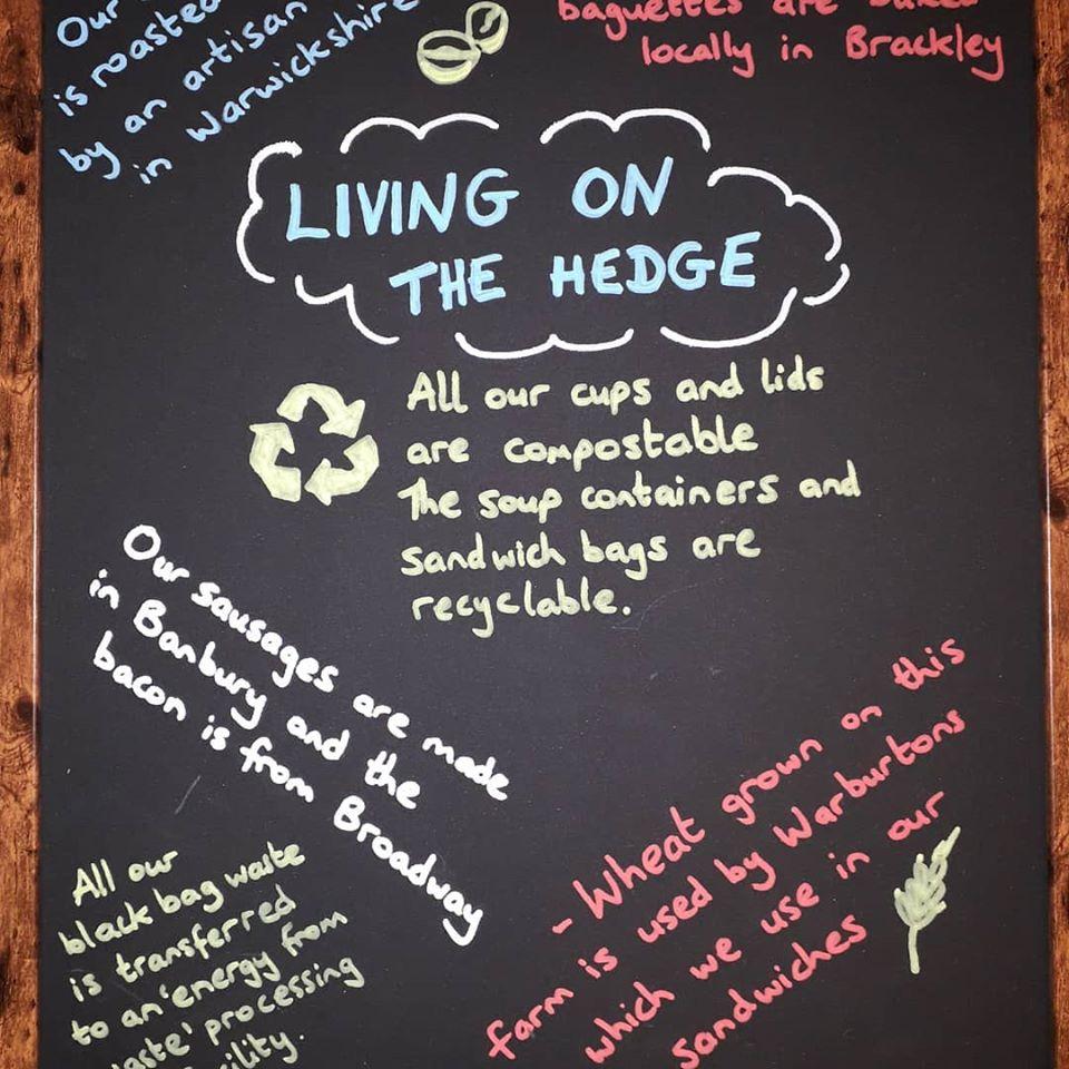 Menu at Hole In The Hedge cafe, Greatworth