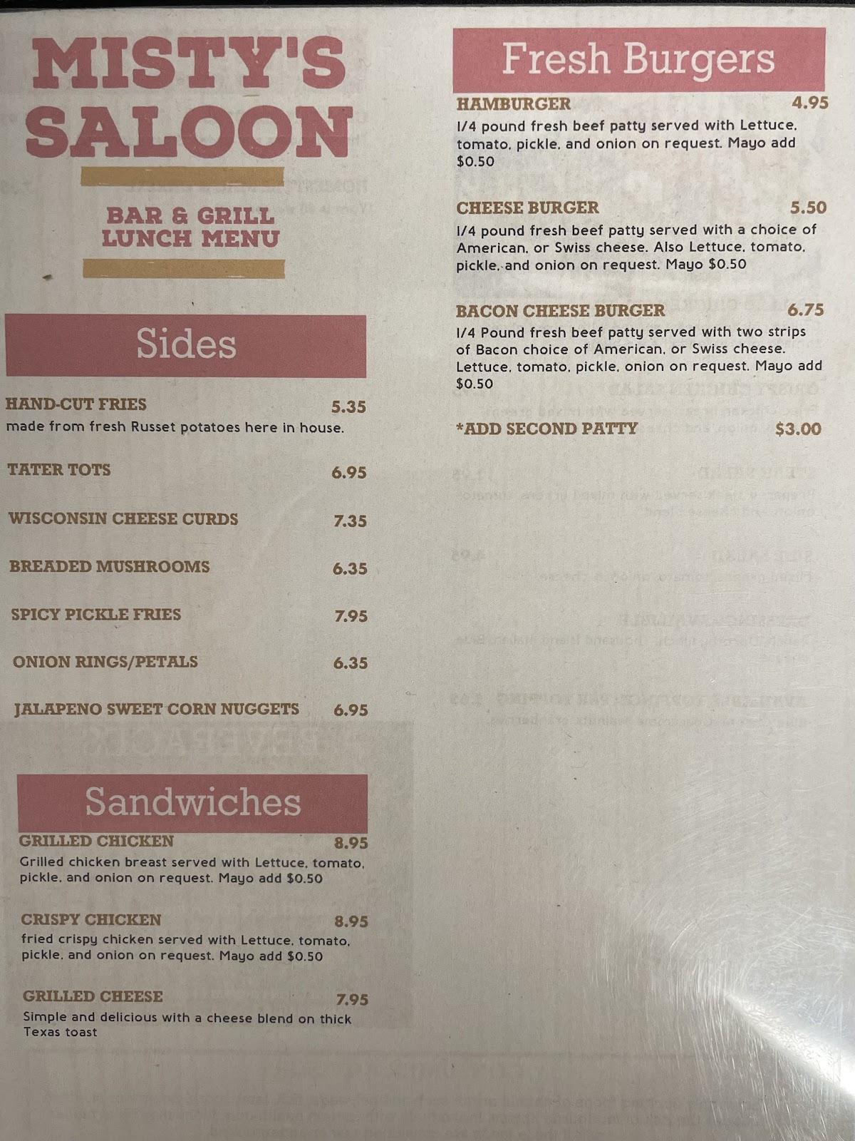Misty’s Saloon East in Bloomfield - Restaurant reviews