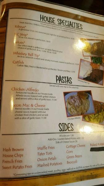 Menu at Rusty Tractor steakhouse, Kensington, 410 N Main St