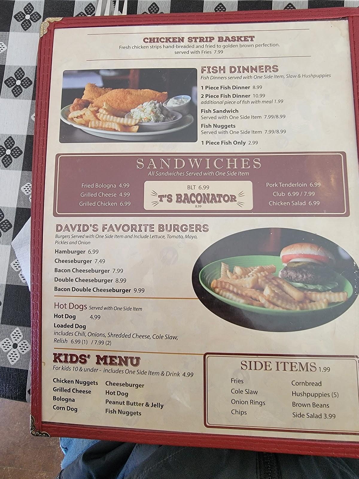 Menu at Callie's Homestyle Restaurant, Versailles