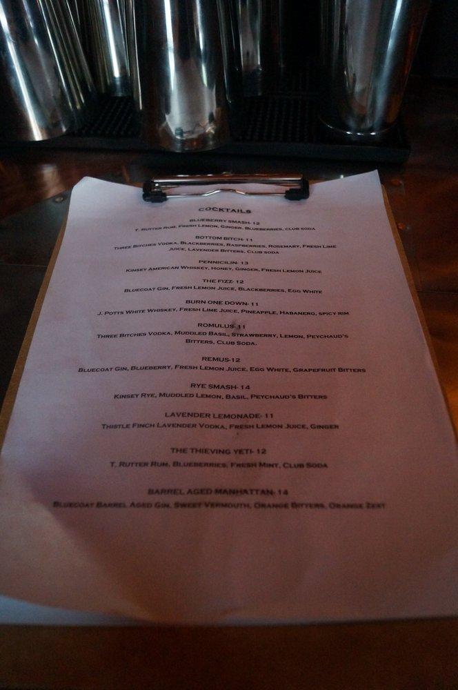 Menu at Notch Eight Craft House pub & bar, Jim Thorpe