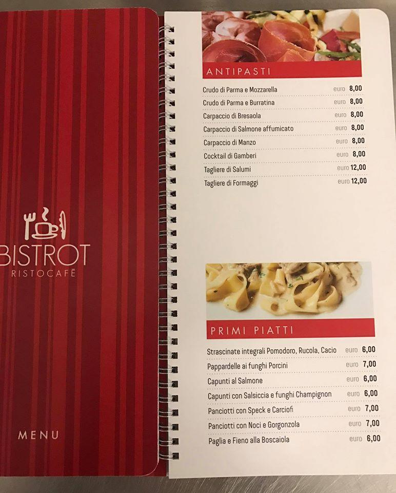 Menu at Cafe' Bistrot Snc, Castellana Grotte