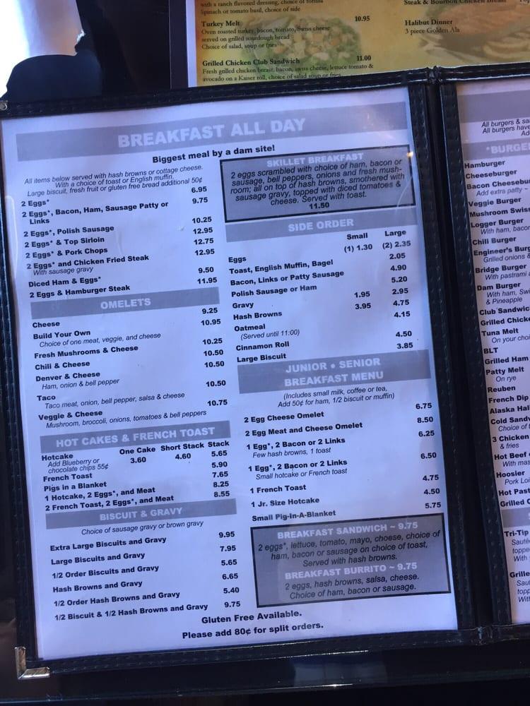 Menu at Del Rey Cafe and the Loft, Roseburg North