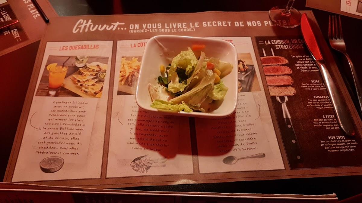 Menu at Buffalo Grill steakhouse, Lezennes