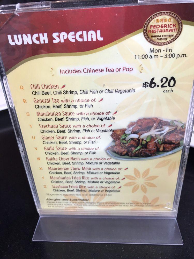 Menu at Federick Restaurant, Markham, 160 New Delhi Dr
