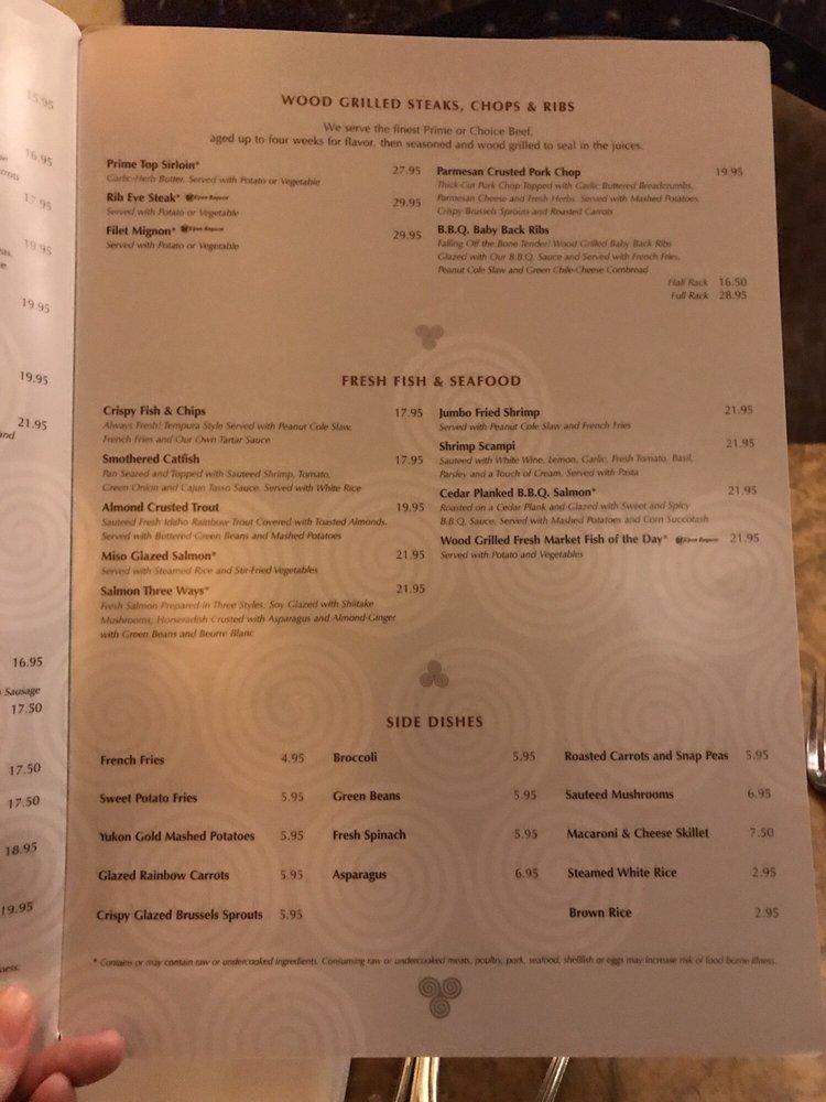 Menu at Grand Lux Cafe, Boca Raton