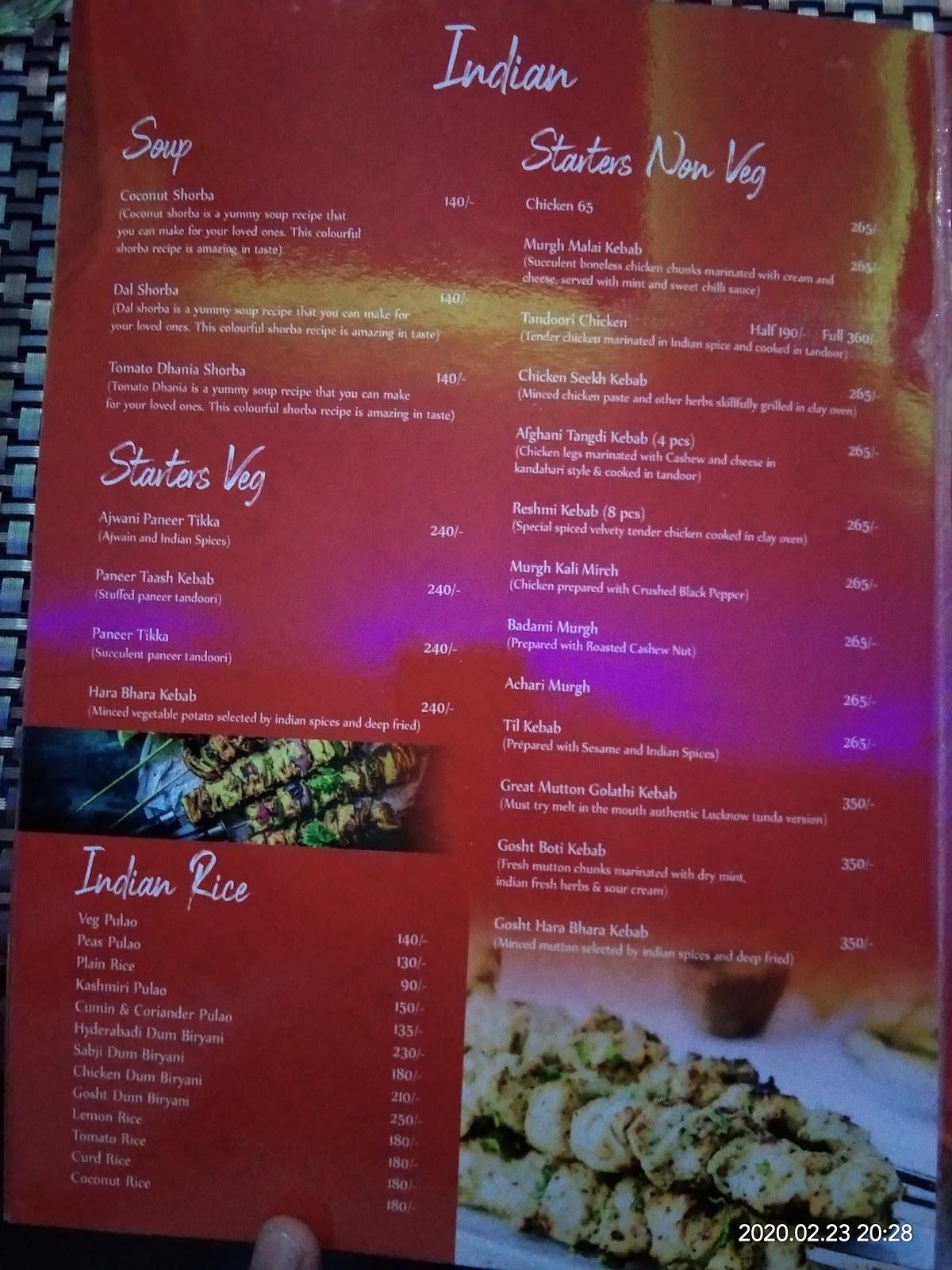 Menu at Lauriat Multi Cuisine Restaurant, Guwahati