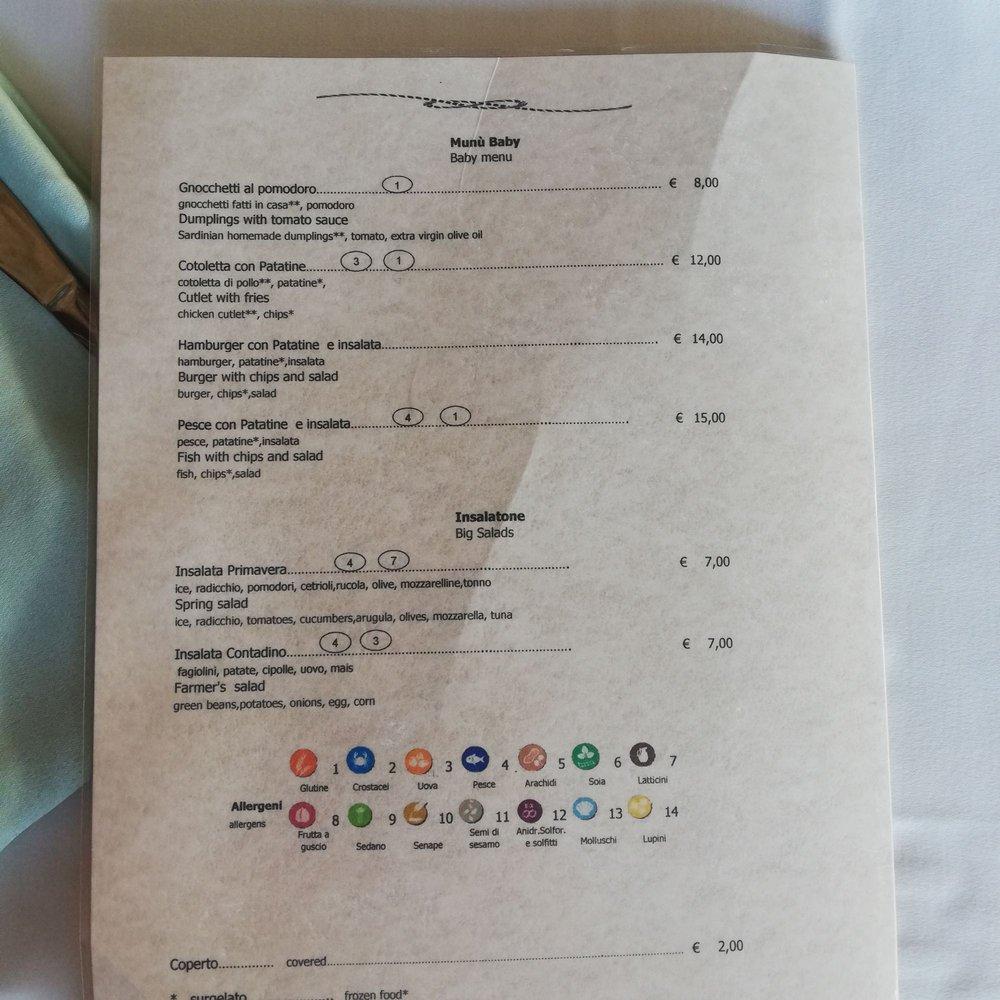 Menu at Il Nodo pub & bar, Marinella