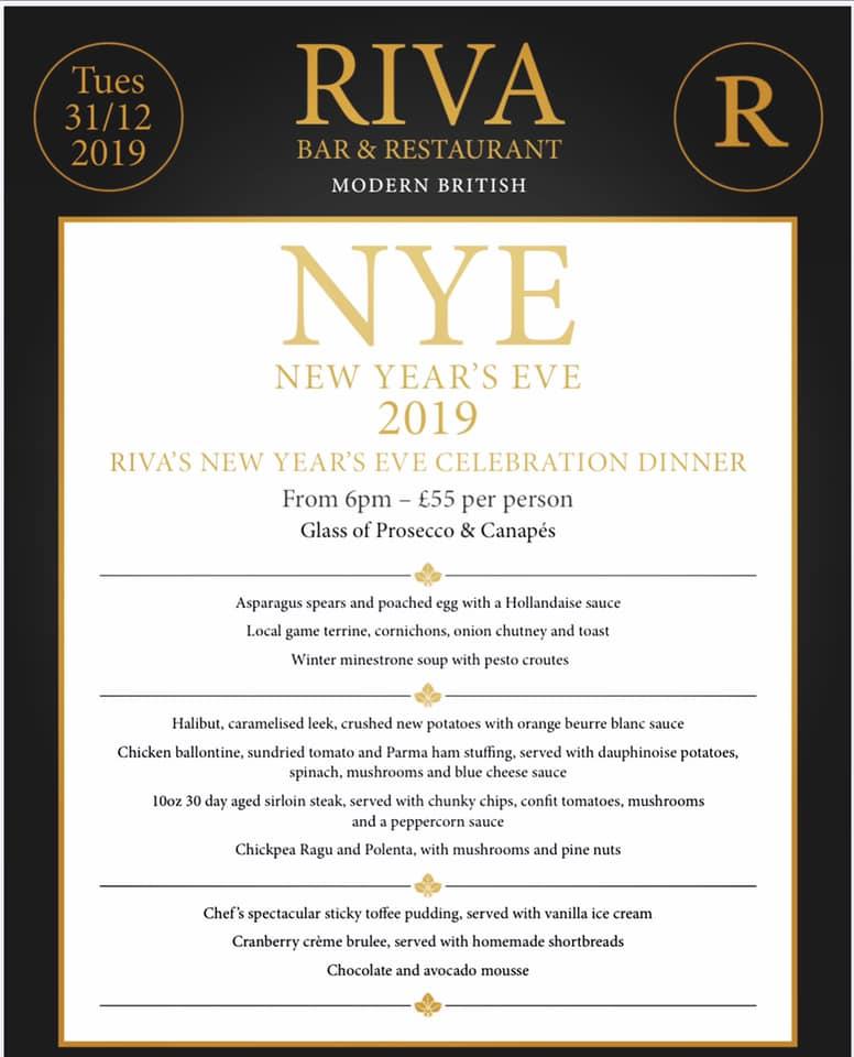 Menu at Riva Bar and Restaurant, Hale