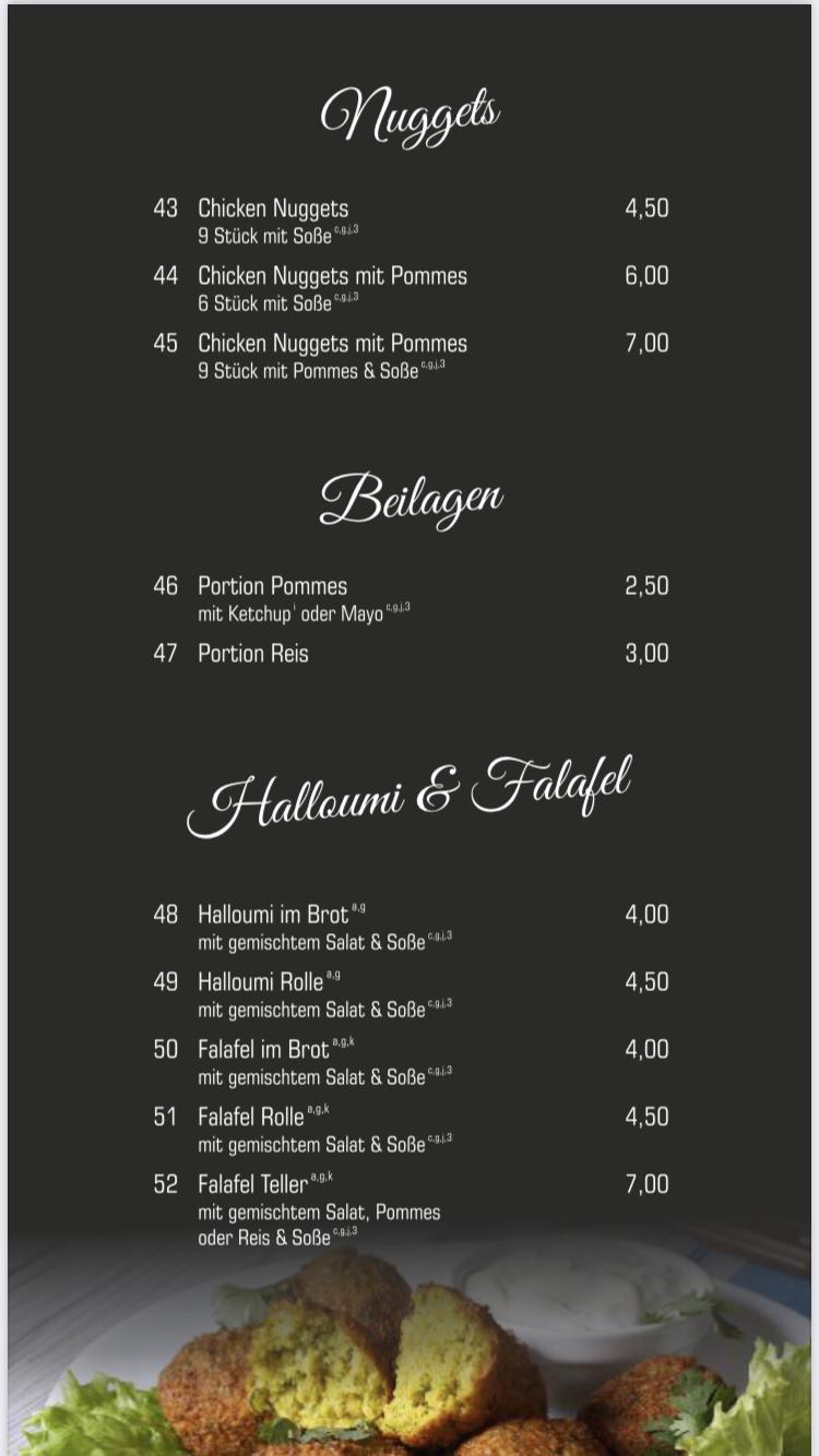 Menu at Istanbul Restaurant Bayreuth, Bayreuth