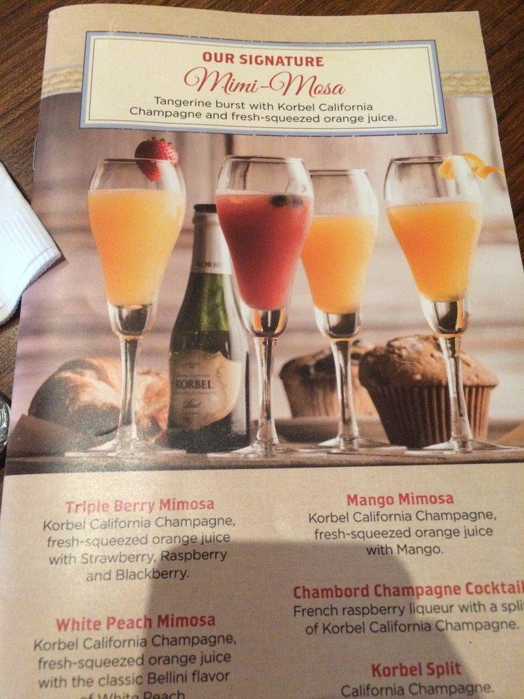 Menu at Mimi's Cafe, Fontana