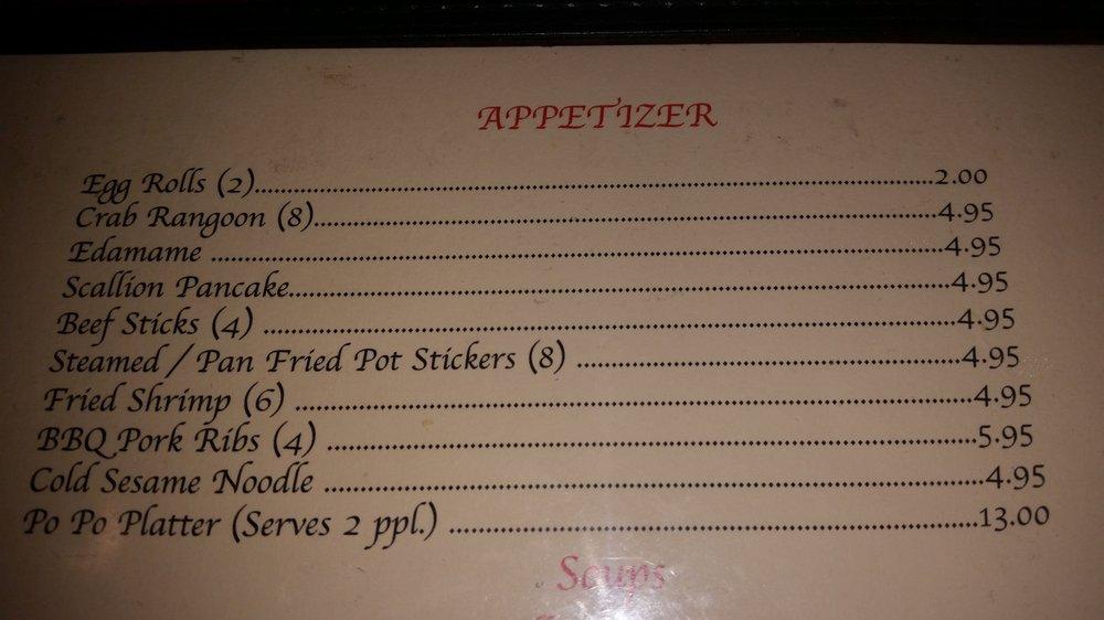 Menu at Rising Star Chinese Eatery restaurant, Albuquerque
