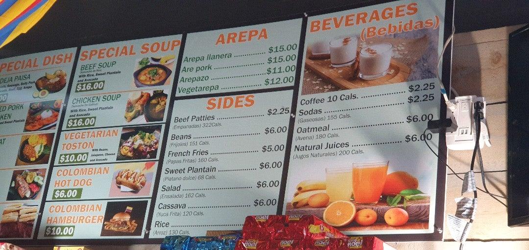 Menu at The Toston restaurant, Markham