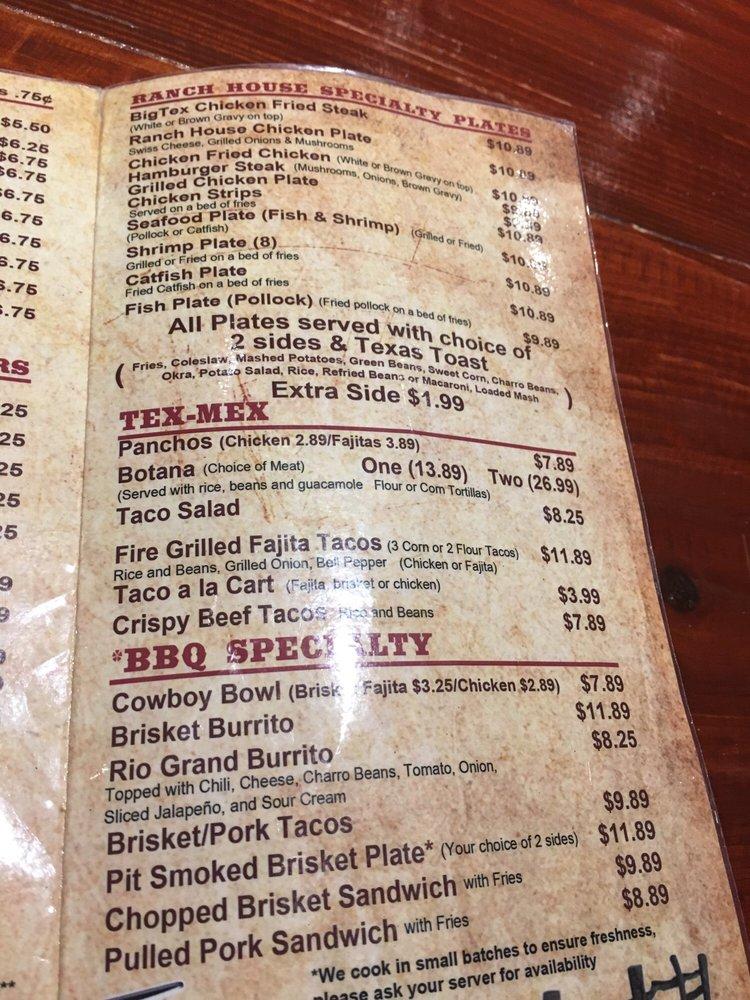 Menu at Ranch House Burgers Mission restaurant, Mission
