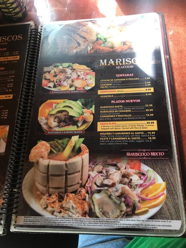 Menu at Taco Giro Mexican Grill restaurant, Sierra Vista