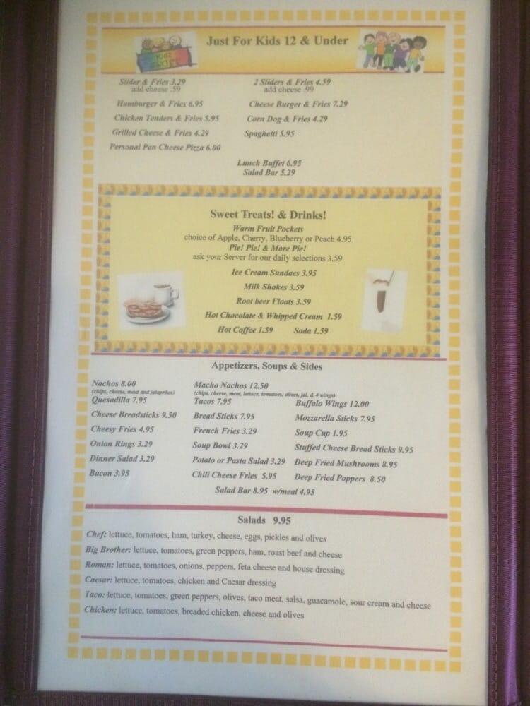 Menu at Tree House Restaurant, Nikiski