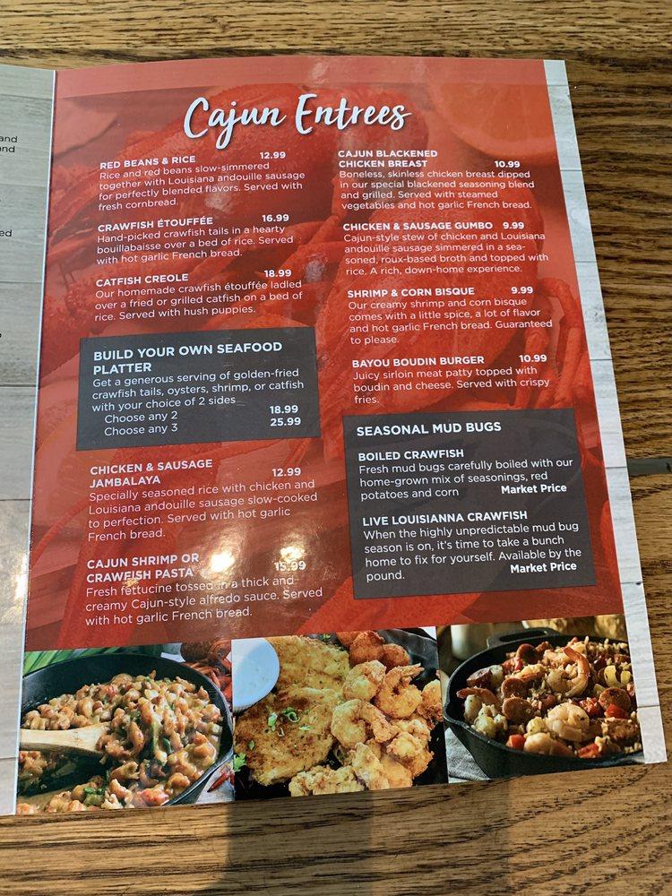 Menu at Mudbugs Bar & Grill, Frisco