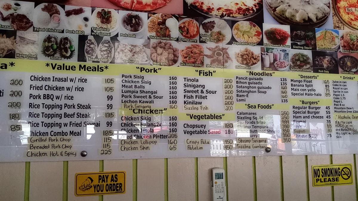 Menu at Second Home Resto Café restaurant, Liloy