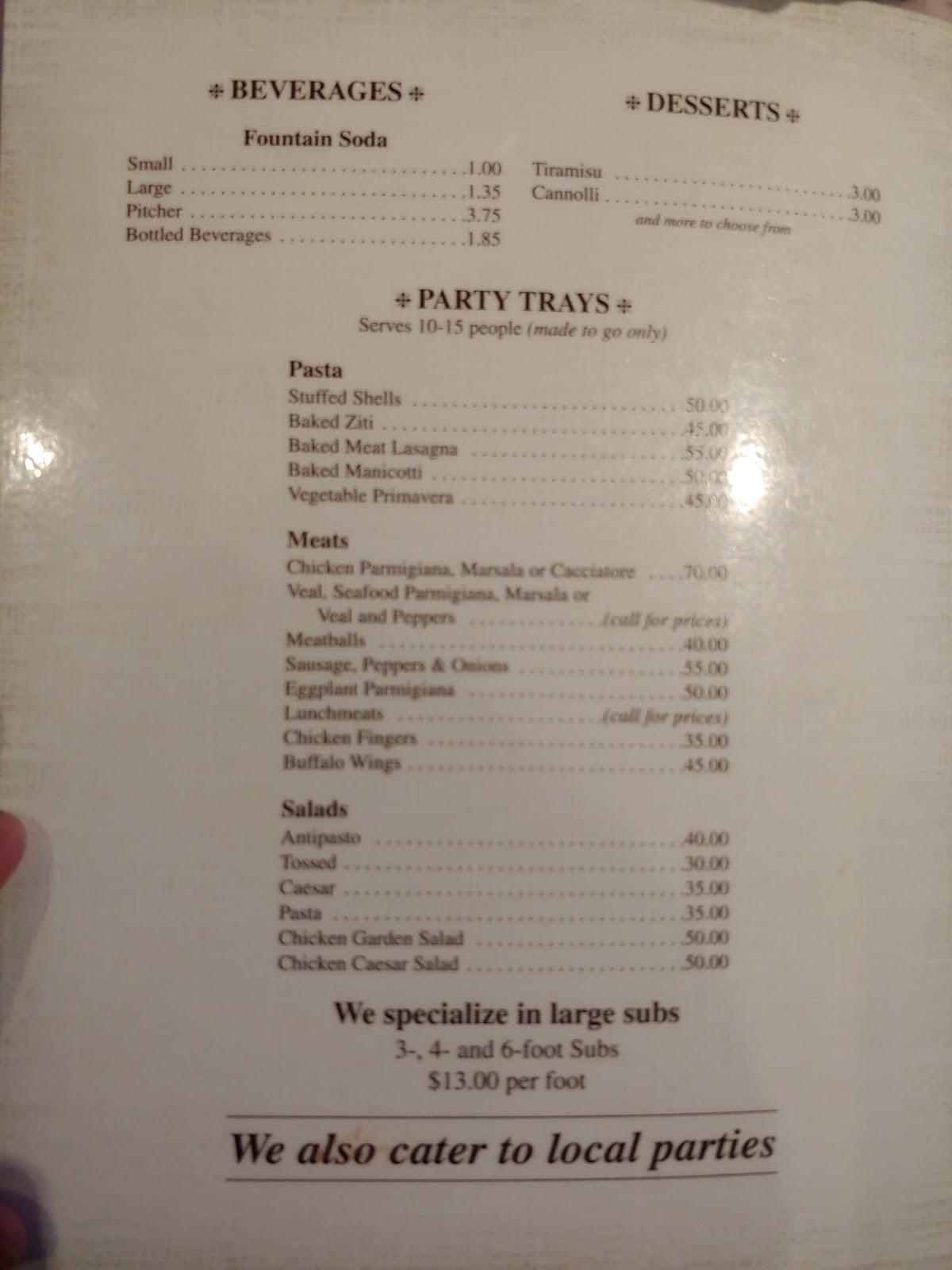 Menu at Pizza Mia pizzeria, Belvidere, 189 County Road 519