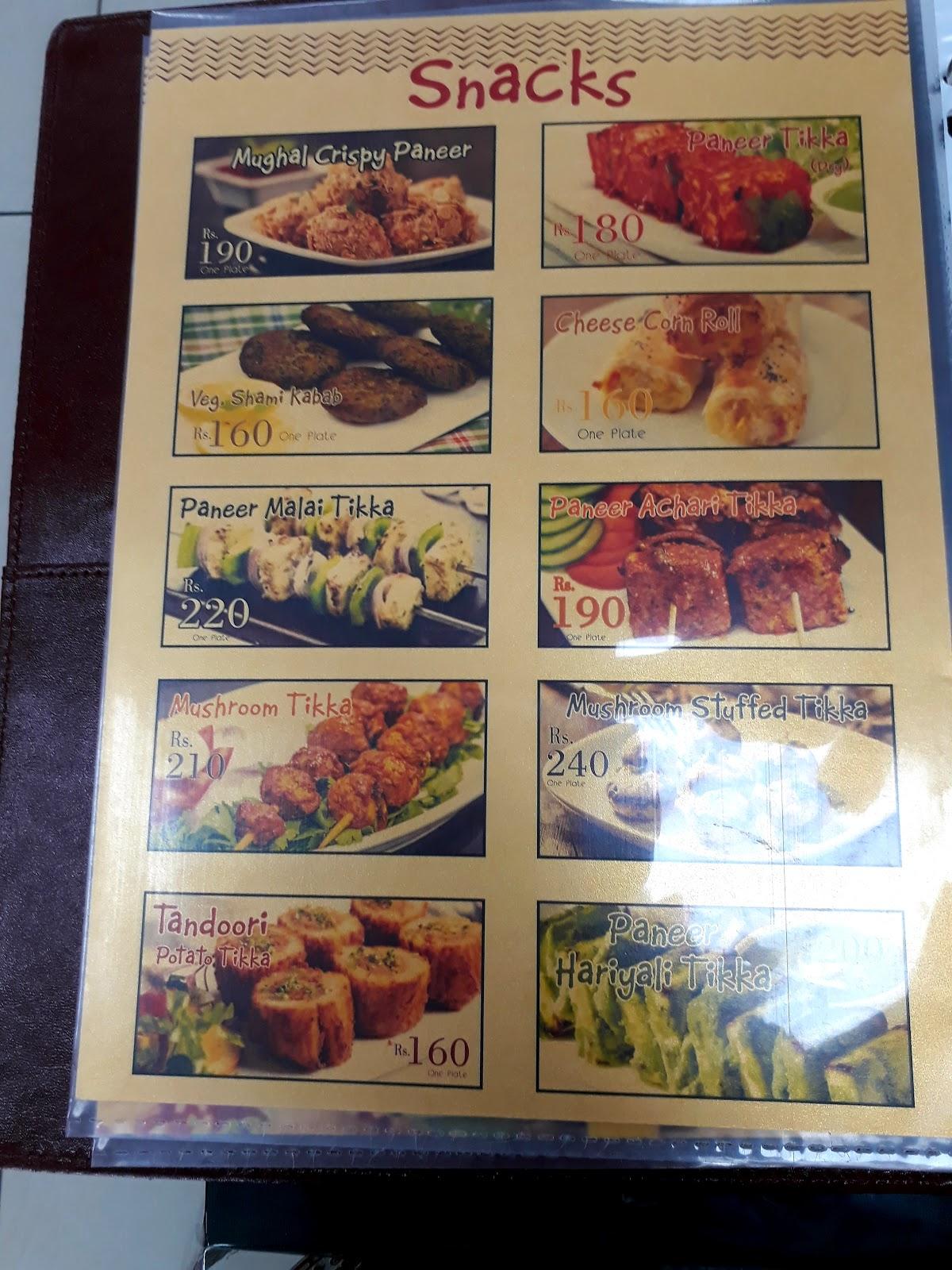 Menu at INDO MUGHAL FAMILY RESTAURANT, India