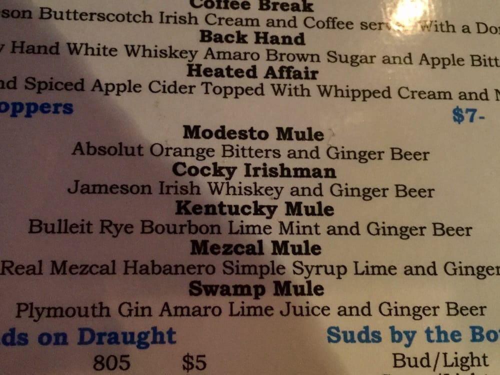 Menu at The Twisted Pig Bar and Grill, Modesto