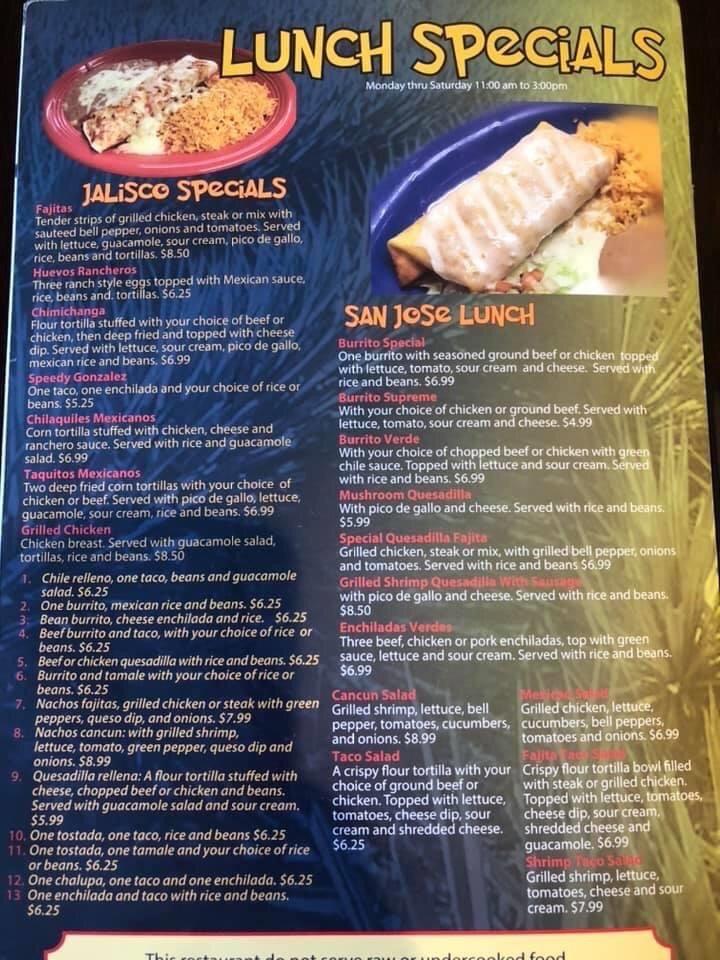 Menu at El Mezon - Mexican Restaurant, O'Fallon, 140 Salt Lick Rd
