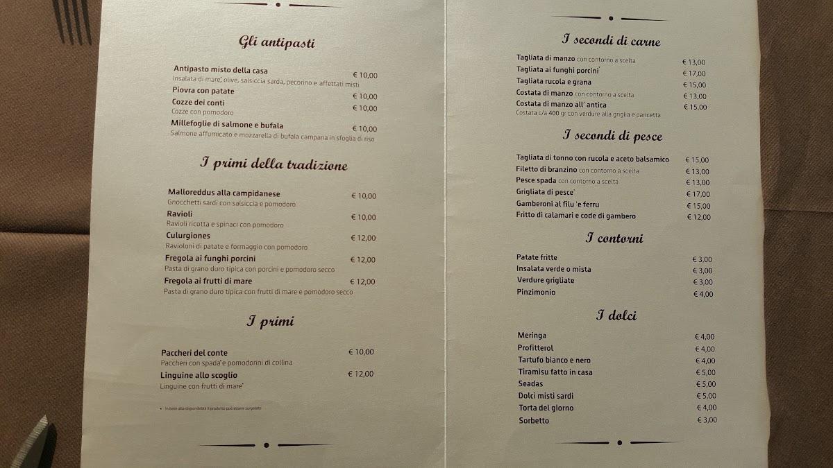 Menu da Ristorante "I Conti Corti", Concorezzo, Strada Provinciale ...