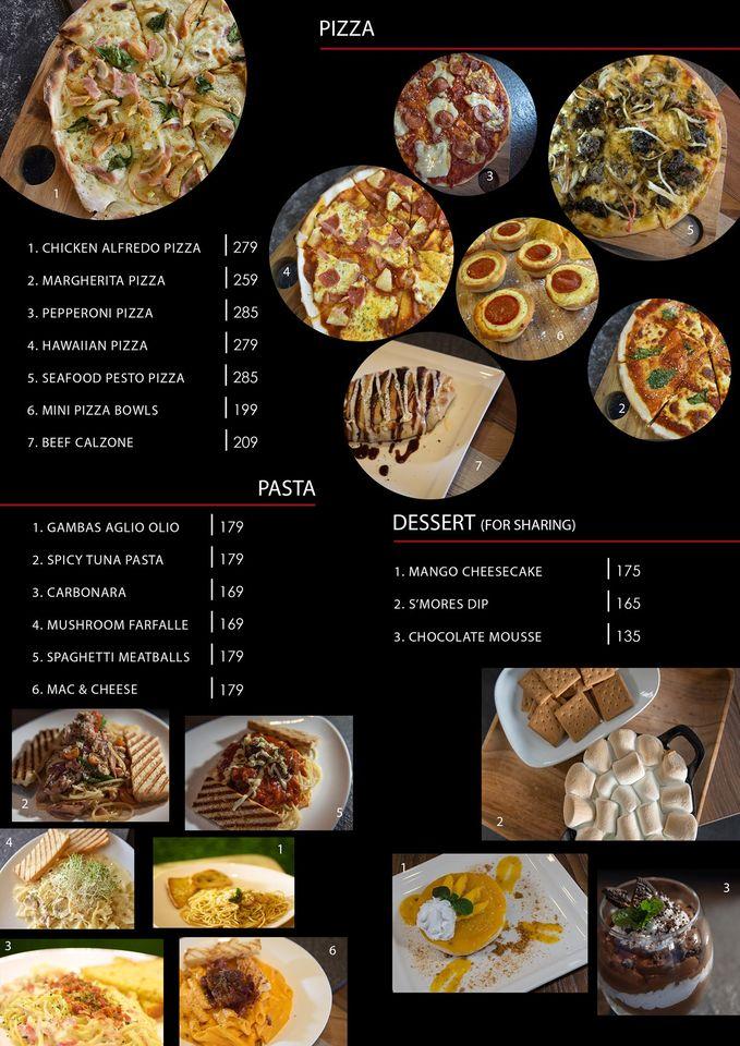 Menu at The Nook Kitchen & Pub, Baguio