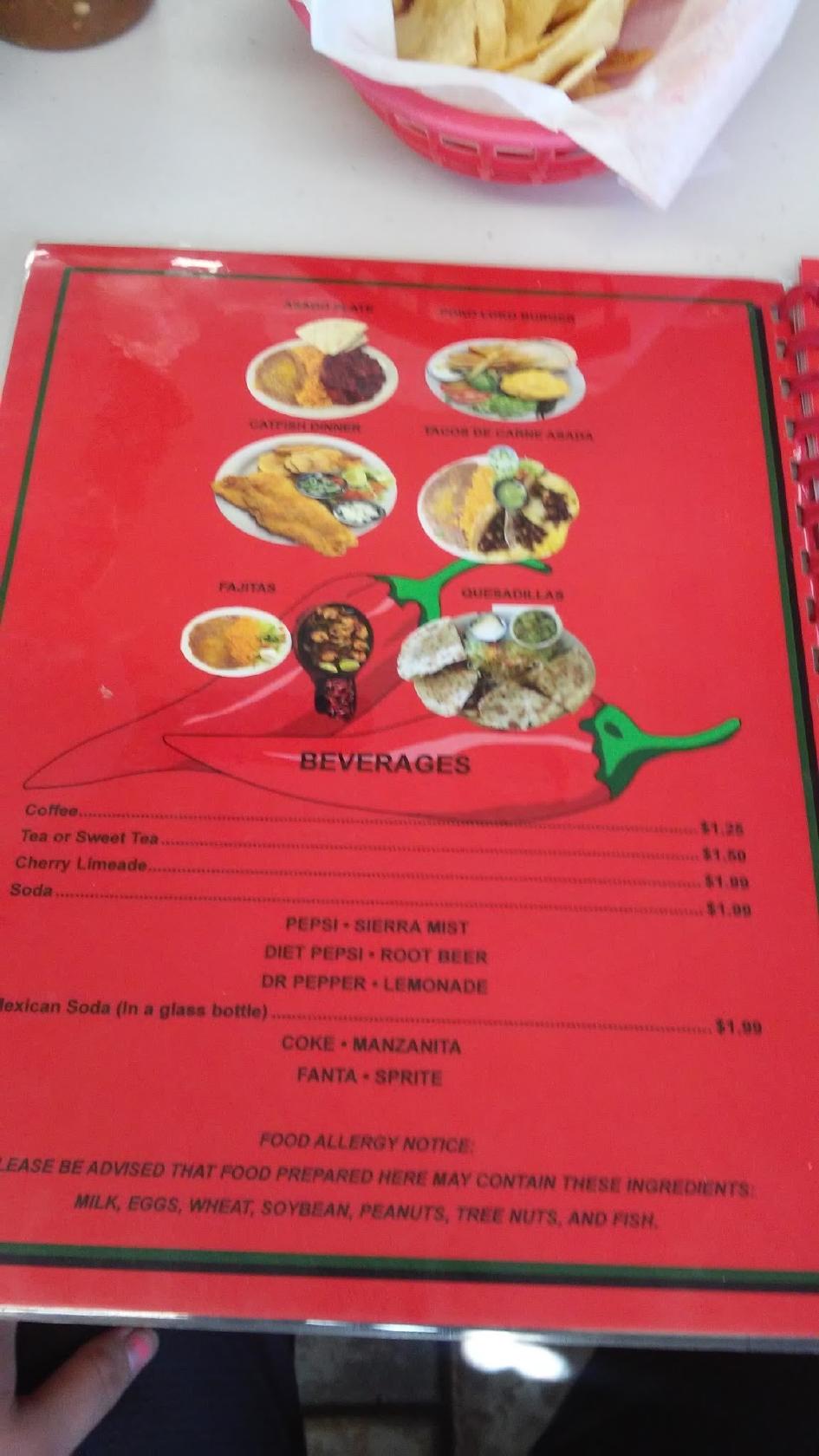 Menu at El Poko Loko restaurant, Clinton