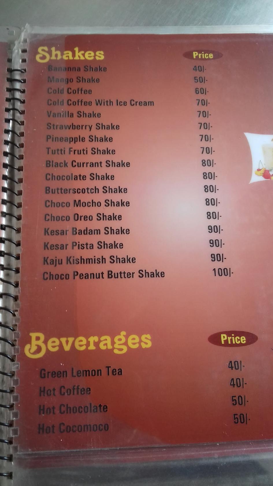 Menu at FOOD FROLIC, Rohtak