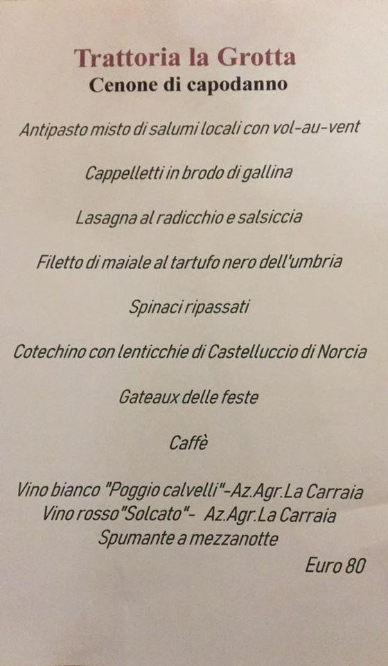 Menu At Trattoria La Grotta Restaurant Orvieto menu-at-trattoria-la-grotta-restaurant-orvieto