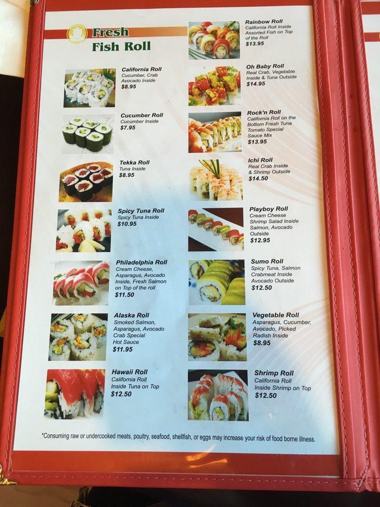 Menu at Little Tokyo In Sitka restaurant, Sitka