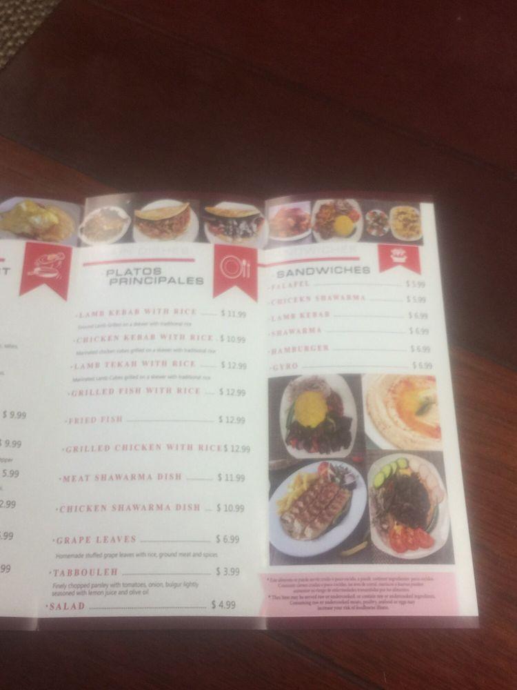 Menu at Ali Grill restaurant, Aurora