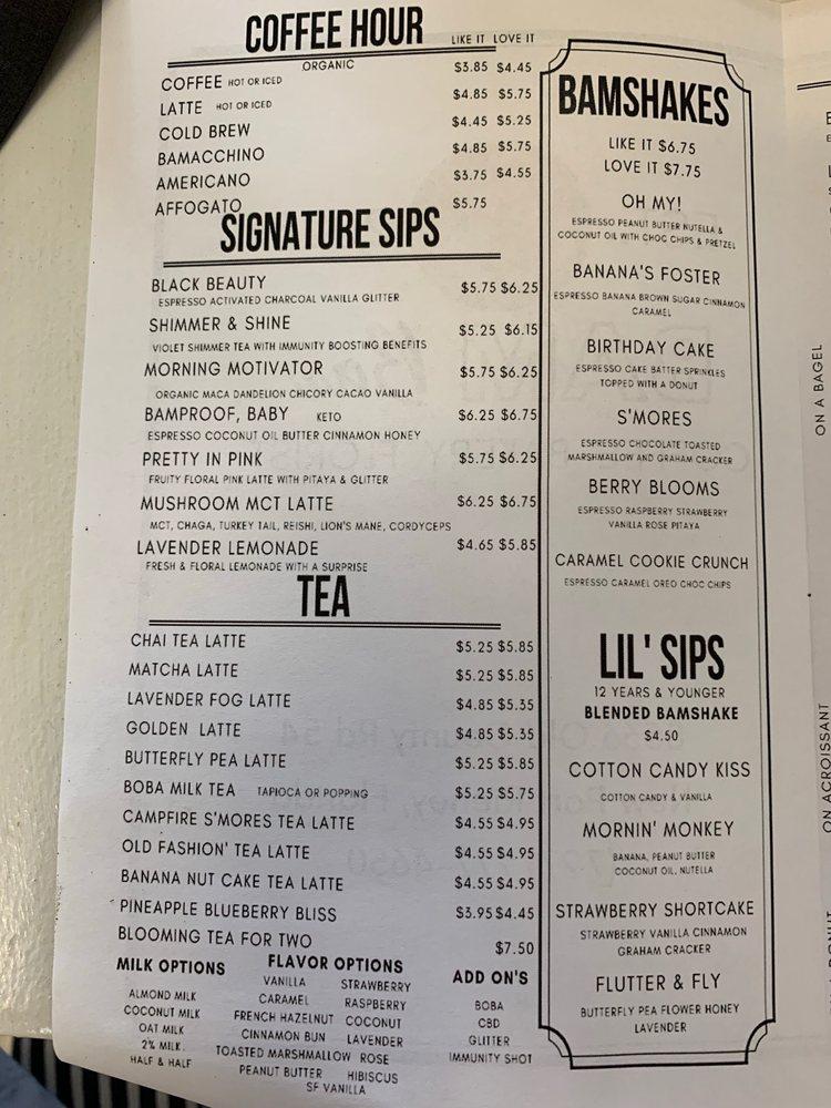 Menu at BAM Bar, New Port Richey, Old County Rd 54