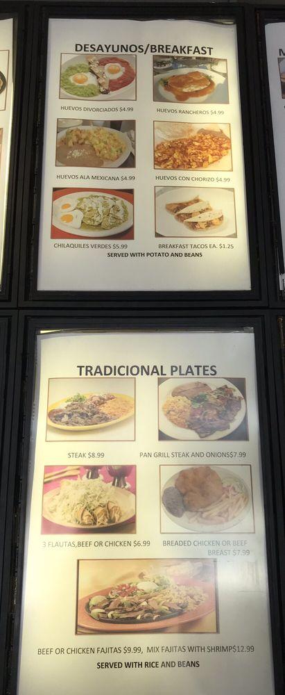 Menu at Don Limon Taqueria restaurant, Euless