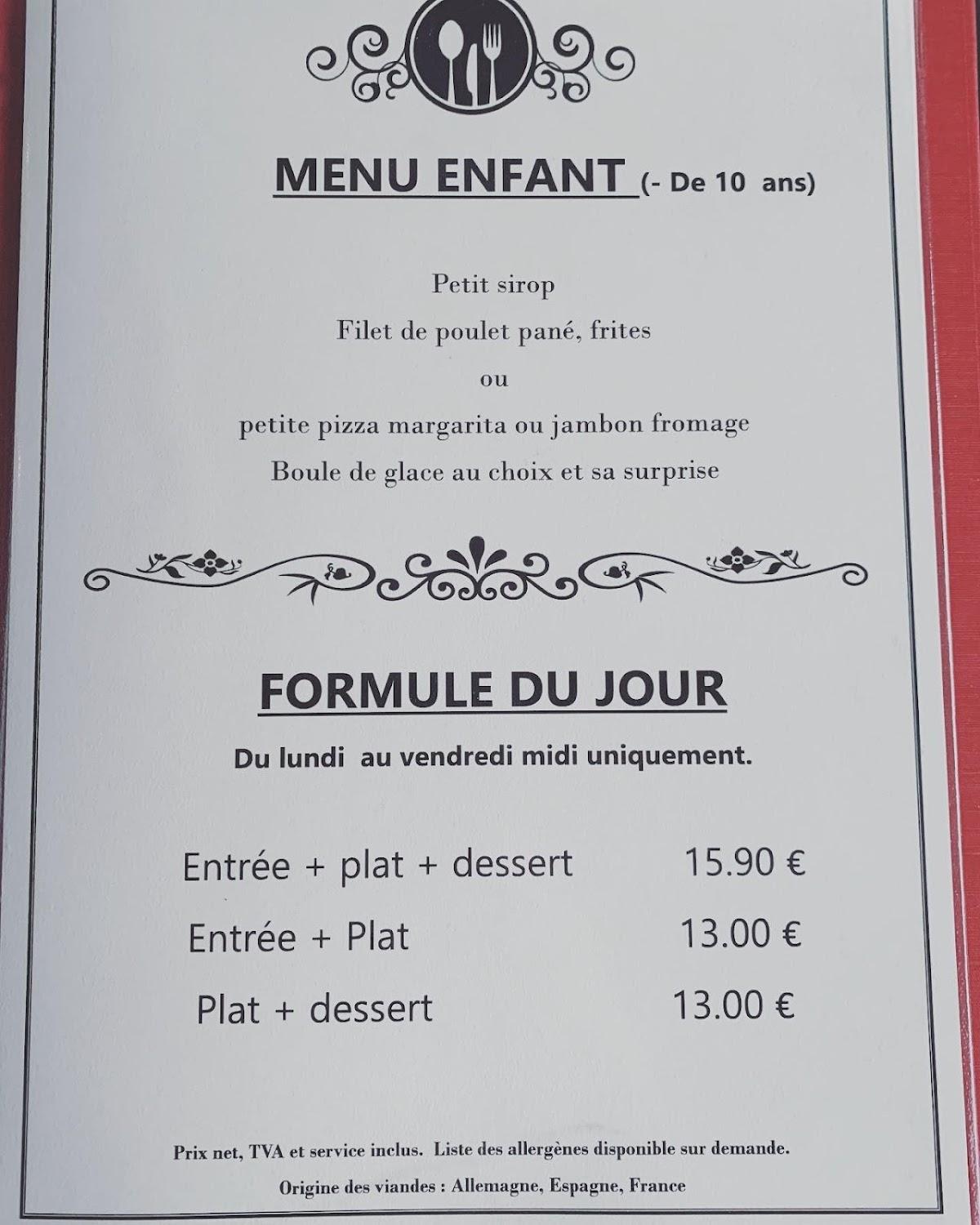 Menu at Brasserie J&K pub & bar, Poisy