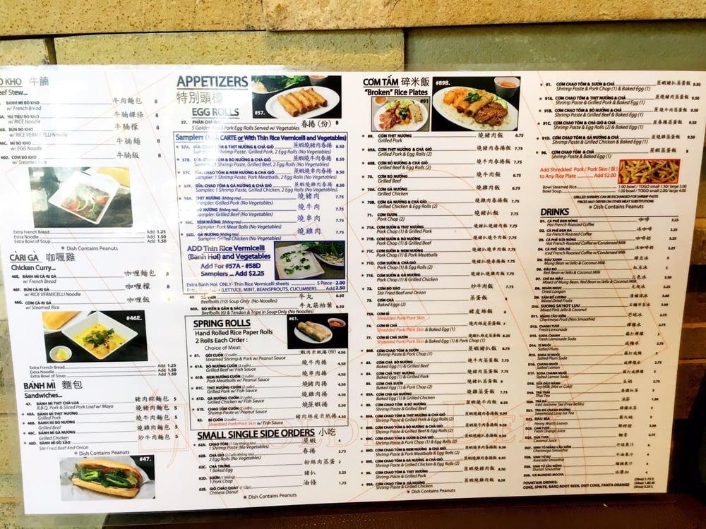 Menu at Golden Deli Temple City restaurant, Temple City