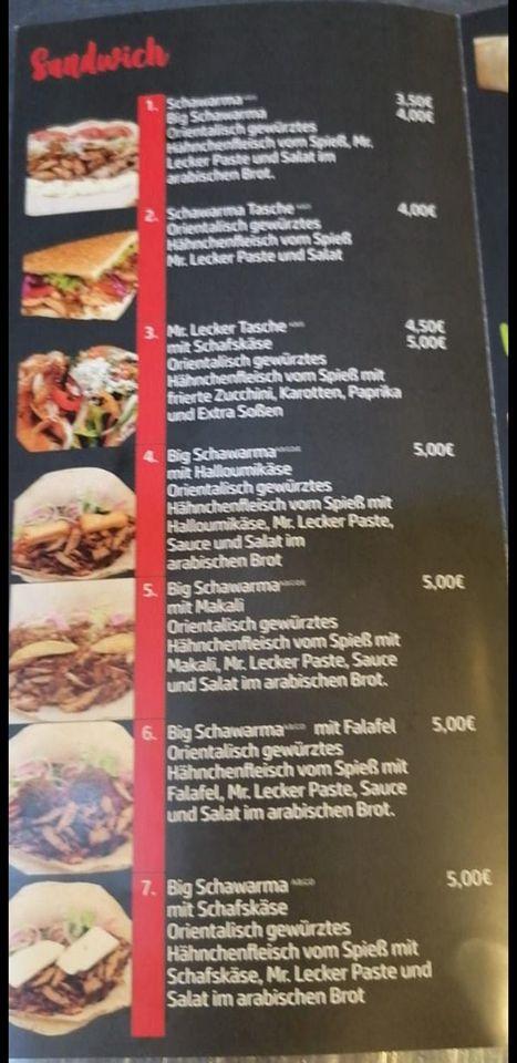 Speisekarte von Mr. Lecker, orientalische Spezialitäten restaurant ...