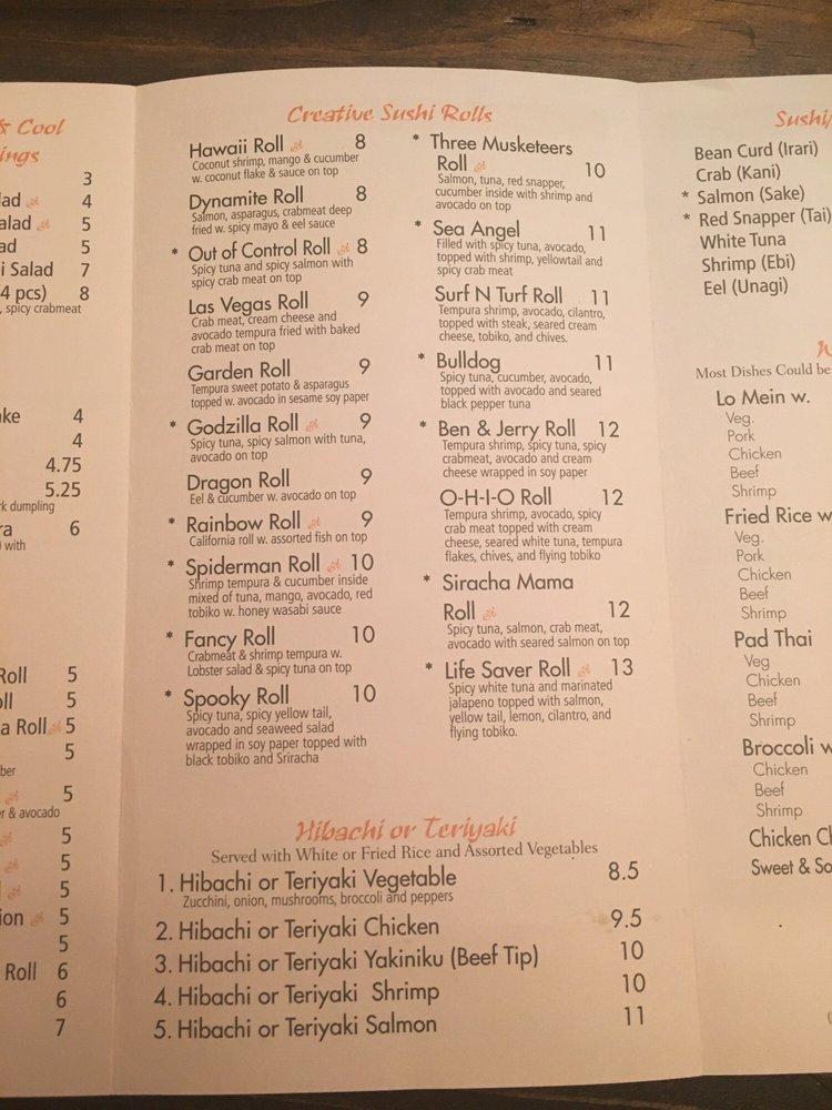Menu at Phoenix-Express restaurant, Stow