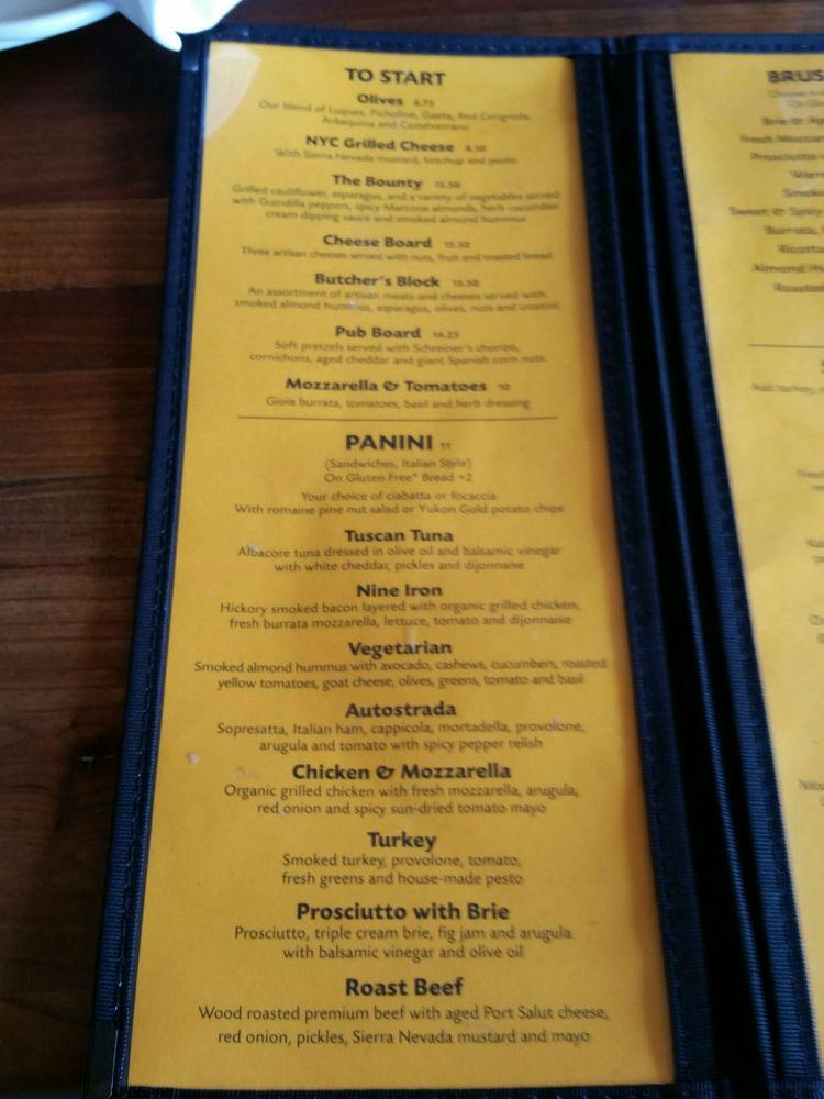 Menu at Postino Central pub & bar, Phoenix, N Central Ave