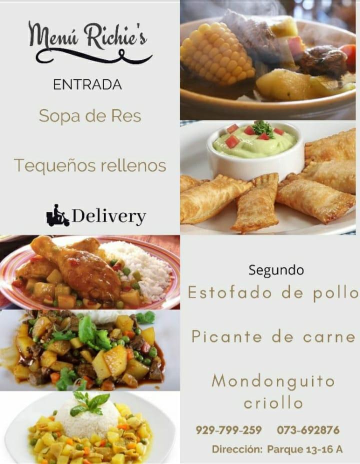 Menu at Richie's Restaurant, Talara