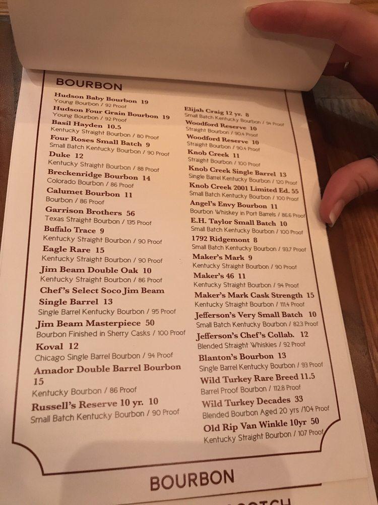 Menu at Soco Restaurant, Orlando