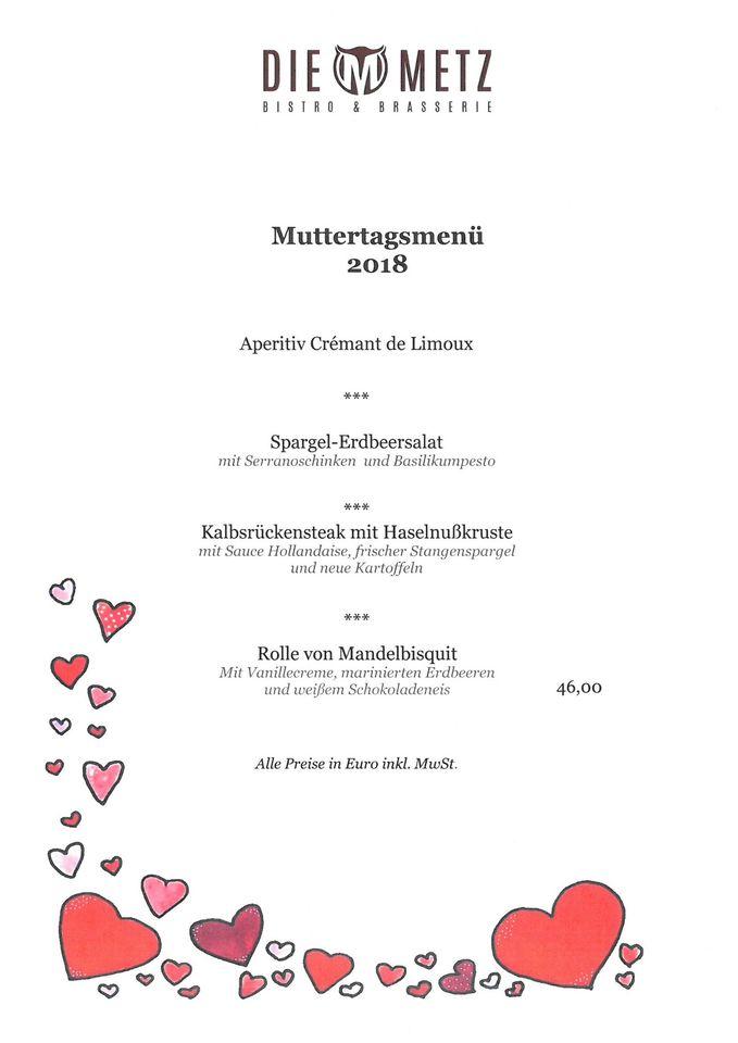 Speisekarte von Die Metz restaurant, Blieskastel