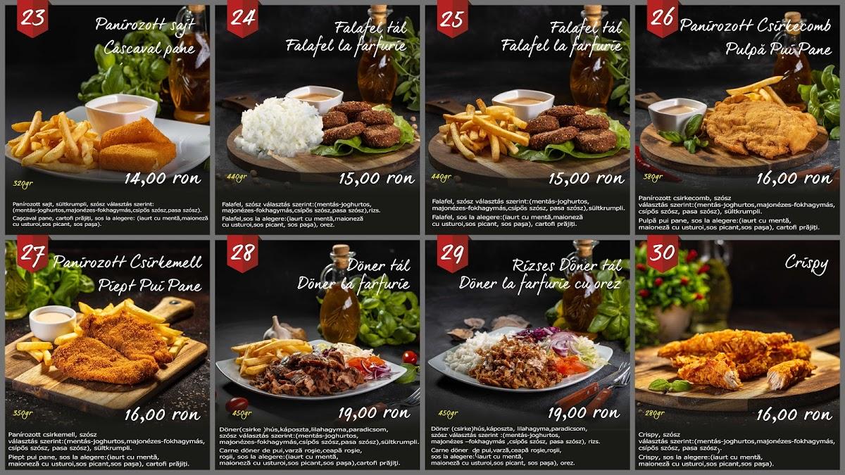 Menu at Kebab Doner House, Sfântu Gheorghe